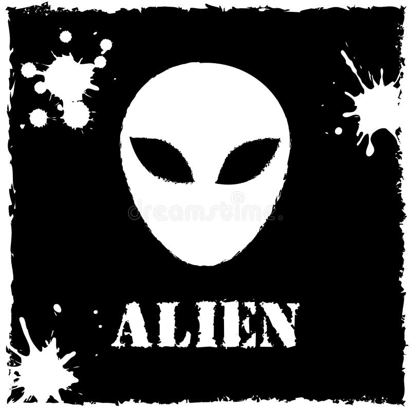 Vector Alien Hunter on Blue Background Stock Vector - Illustration of ...