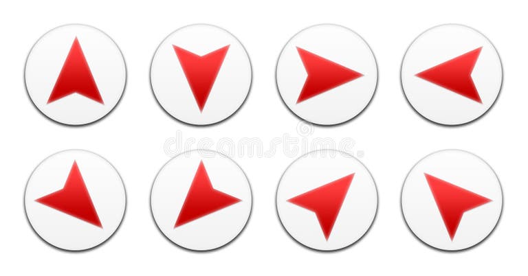 Arrows All Directions Stock Illustrations – 521 Arrows All Directions ...