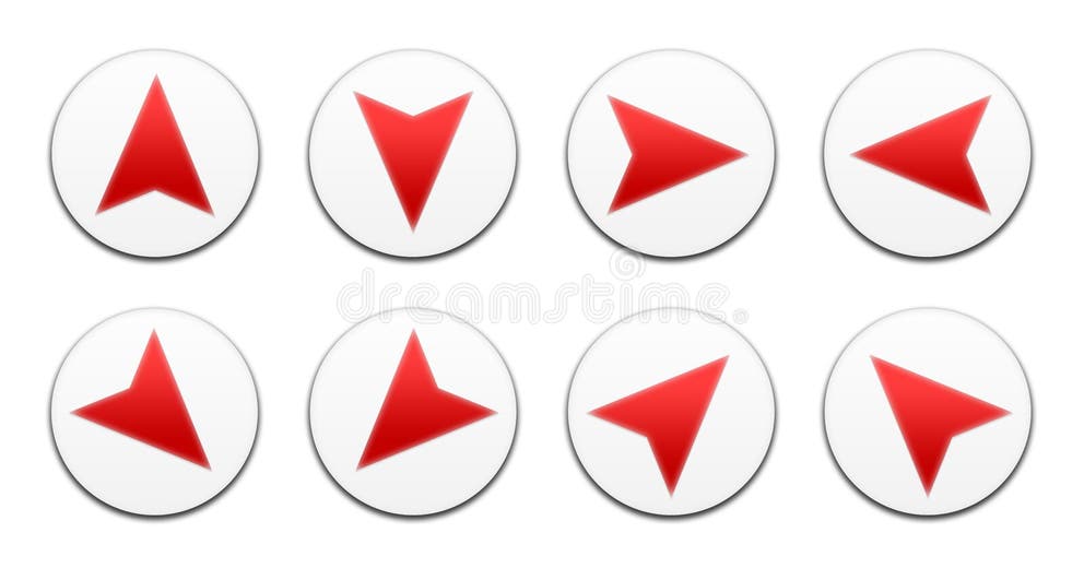 Arrows All Directions Stock Illustrations – 287 Arrows All Directions ...