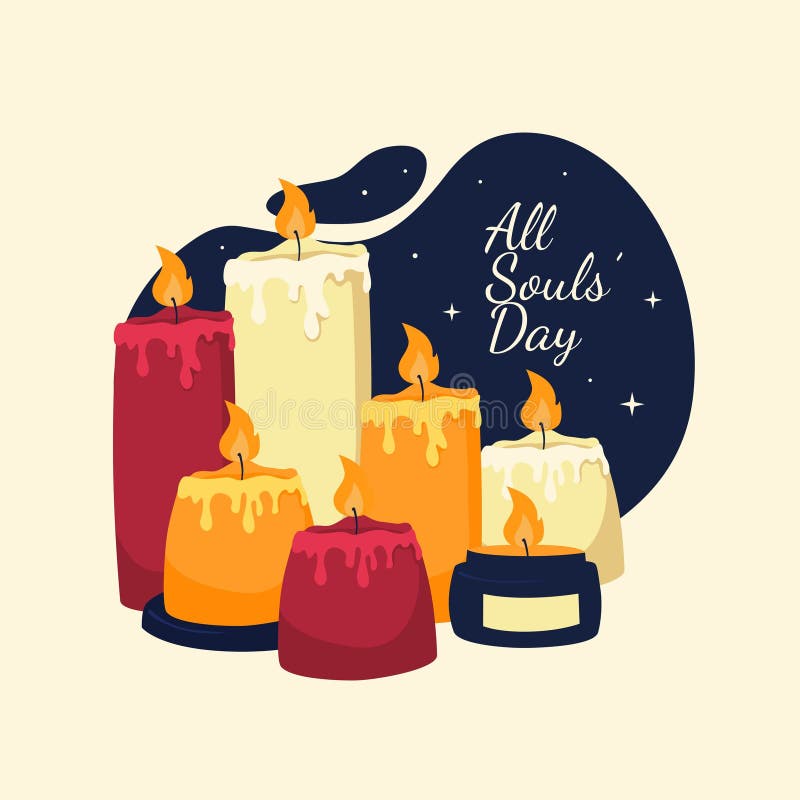 Vector All Souls Day Banner Template Stock Vector - Illustration of ...