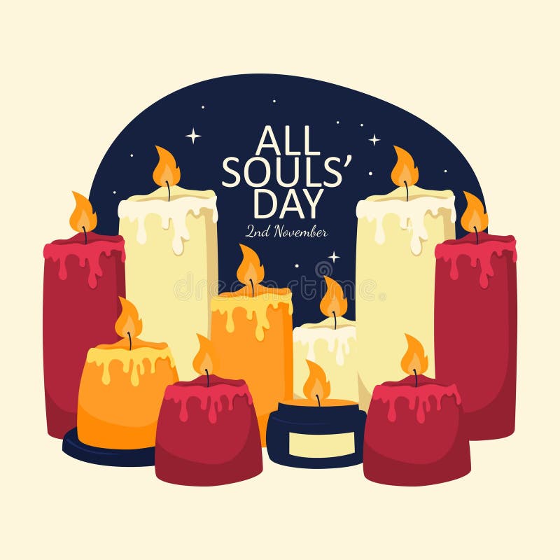 Vector All Souls Day Poster Template Stock Vector - Illustration of ...
