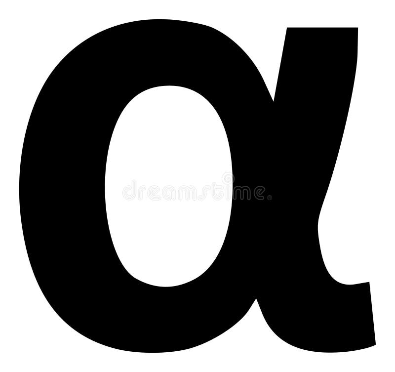 Alpha Greek Symbol Small Letter Lowercase Font Icon Outline Set Black ...