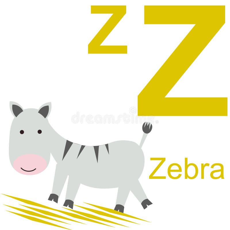 Vector Alphabet with Animals Z Stock Vector - Illustration of building ...