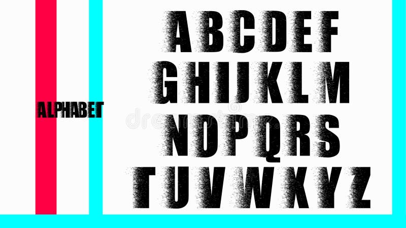 The Vector Alphabet of English Letters is Made with the Emission of ...