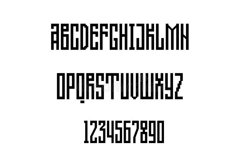 Vector Alphabet. Geometric Grotesque. Unique Custom Characters. Hand ...