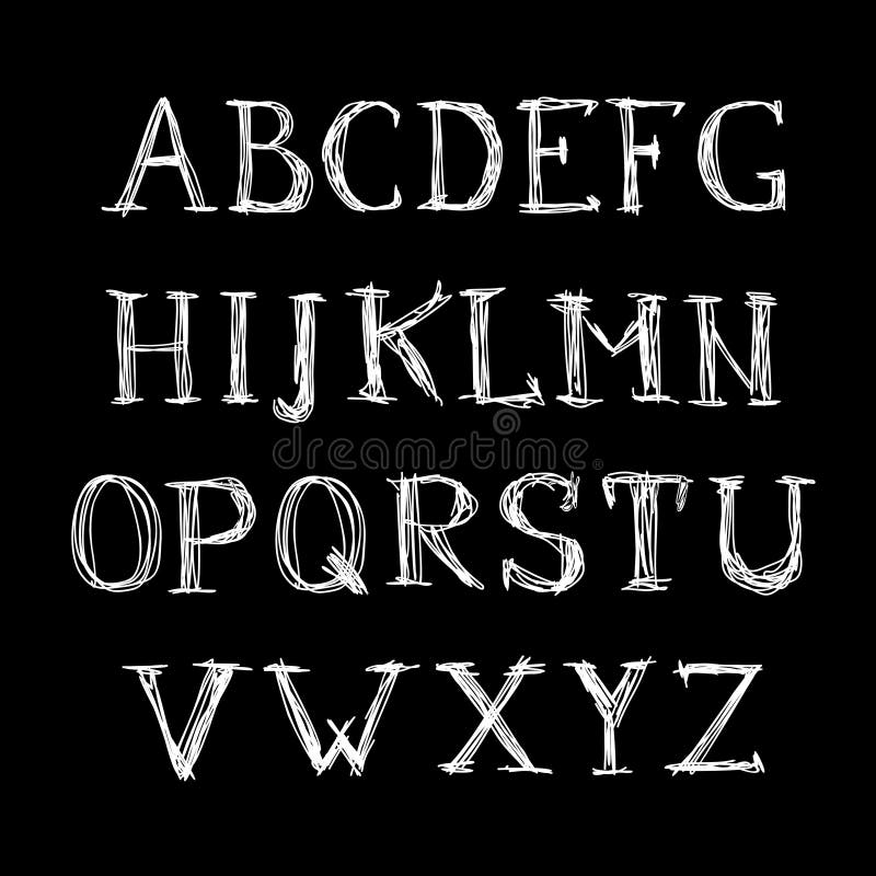 Vector alphabet stock illustration. Illustration of paint - 50258190