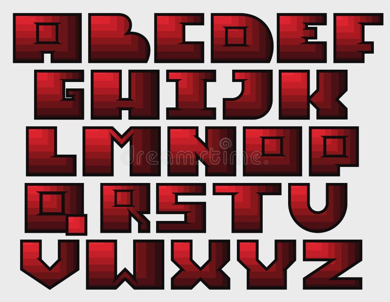 Vector Alphabet Letters stock vector. Illustration of figure - 47923614