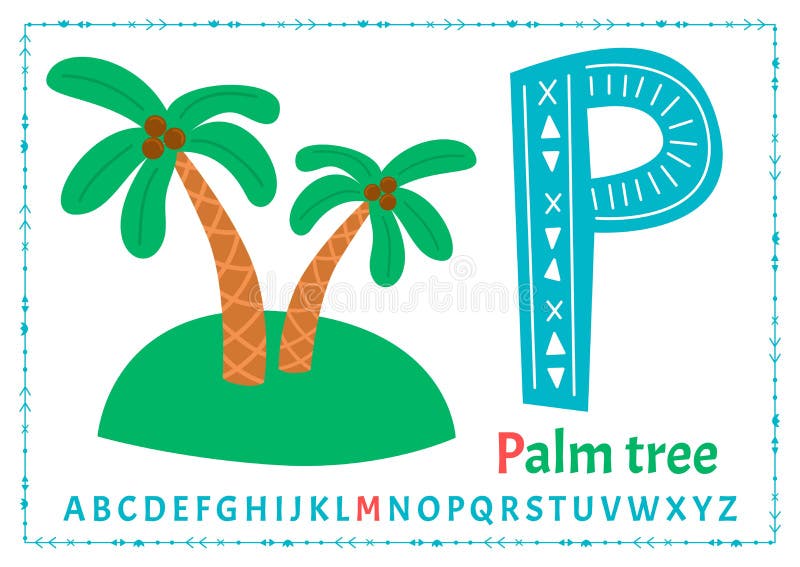 Vector Alphabet on Sea Pirate S Theme. Letter P Stock Illustration ...