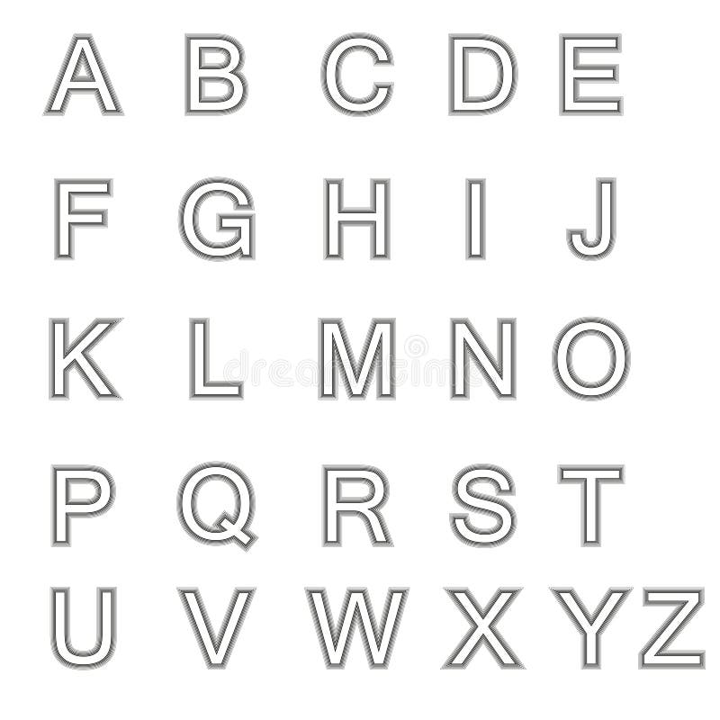 Vector Alphabet Set. Double Font Stock Vector - Illustration of icon ...