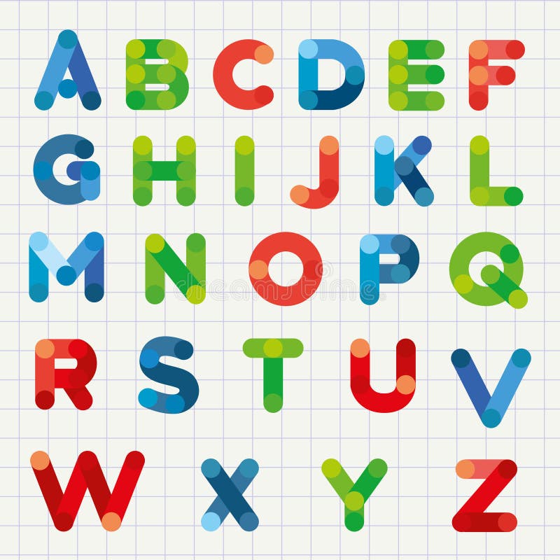 Vector Alphabet stock vector. Illustration of abstract - 87097947