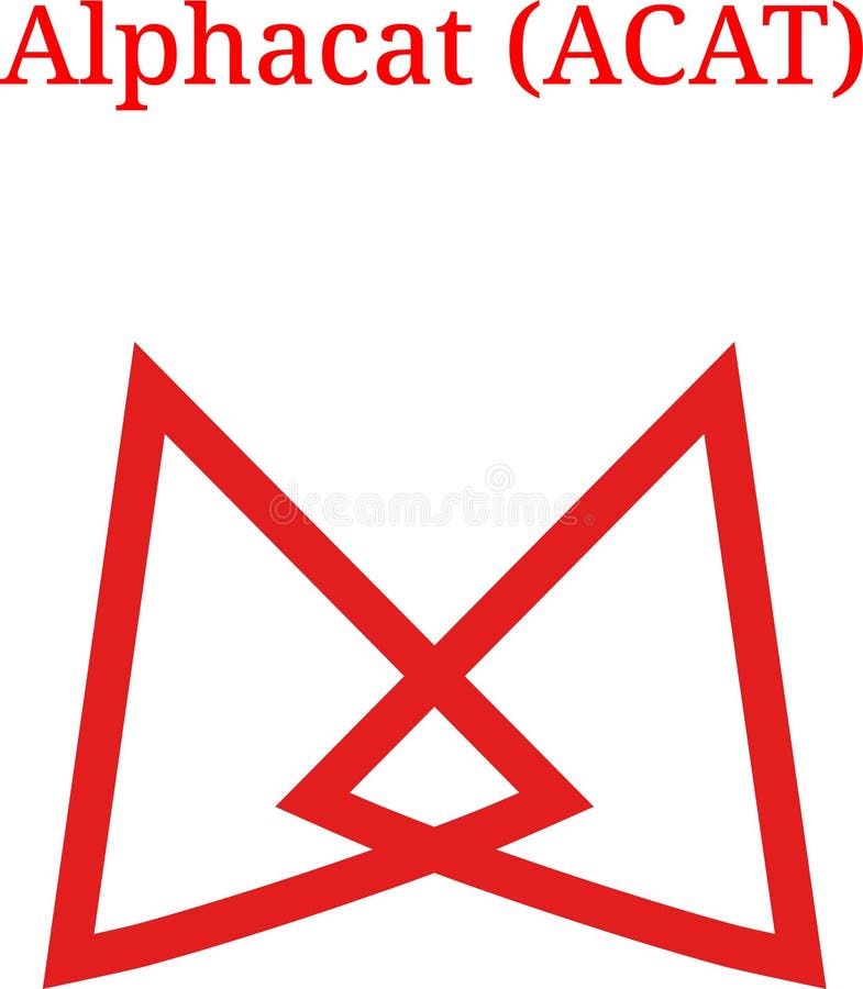 Vector Alphacat ACAT logo stock vector. Illustration of blockchain ...