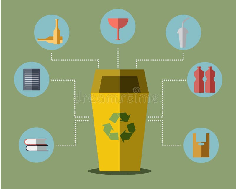 Vector Amarillo Del Concepto Del Compartimiento Ilustración del Vector ...