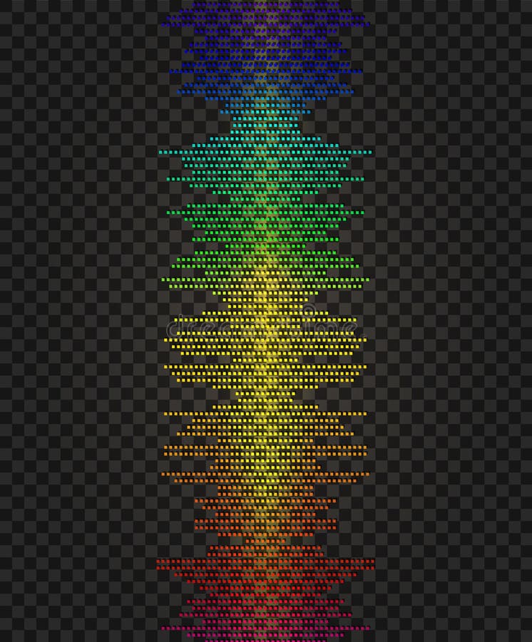 Vector Amplitude, Neon Vertical Glowing Line Illustration, Shining ...