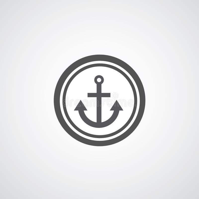 Anchor Symbol Sign, Vector Illustration, Isolate on White Background ...