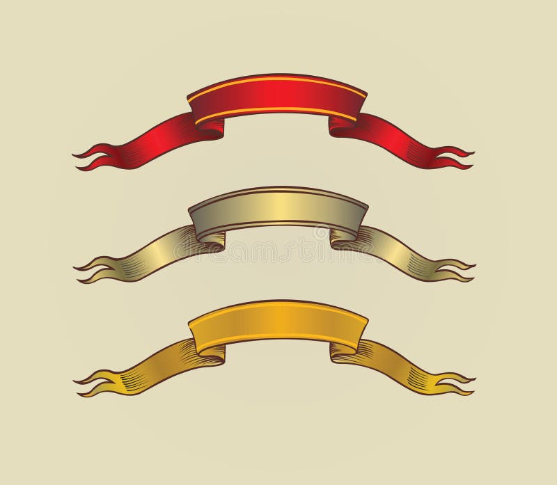 Vector Ancient Scroll Ribbon Stock Vector - Illustration of flag ...