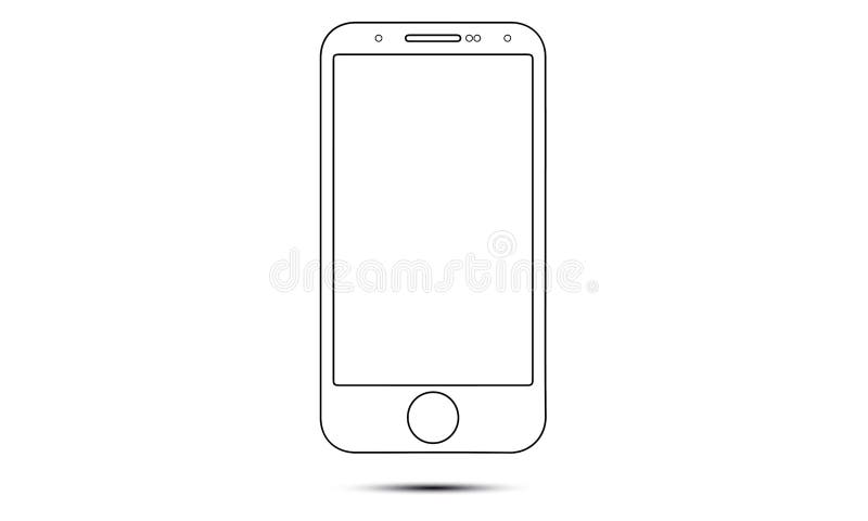 Vector Android Mobile Phone Touch Screen Illustration Editorial Image ...