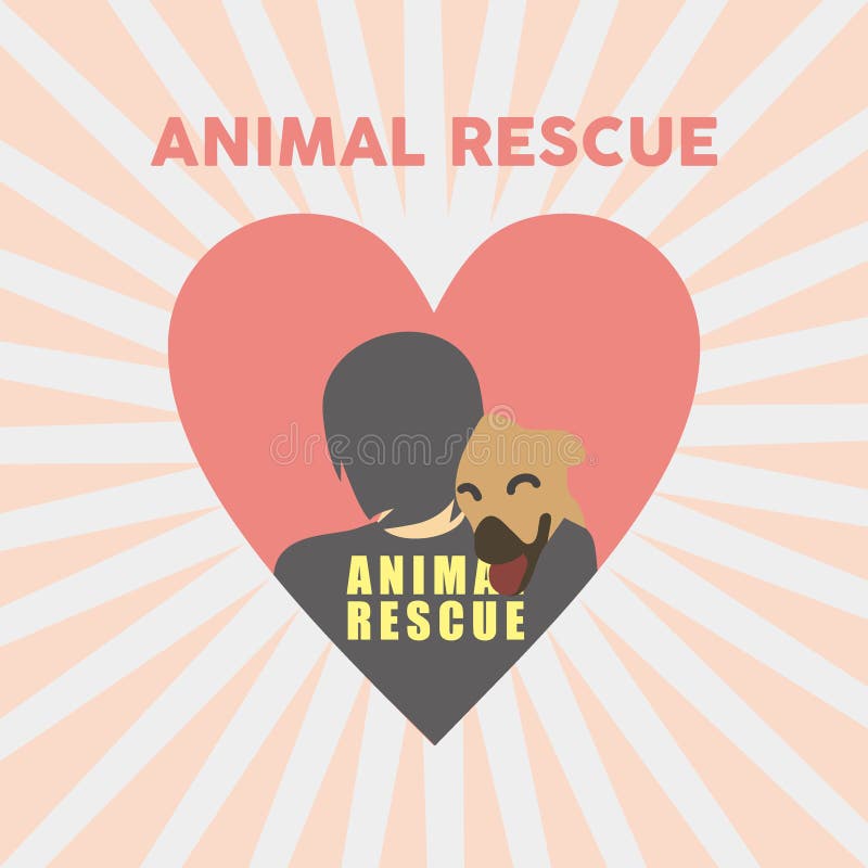 Vector Animal Art Logo Del Ejemplo Del Rescate Stock de ilustración ...