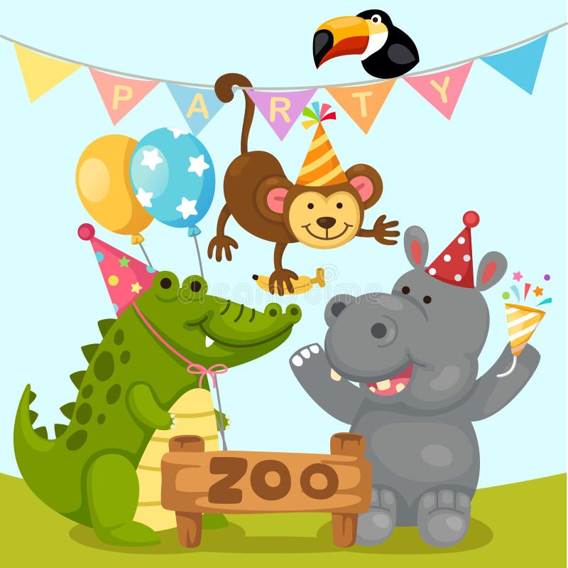 Vector Animal Del Parque Zoológico Ilustración del Vector - Ilustración ...