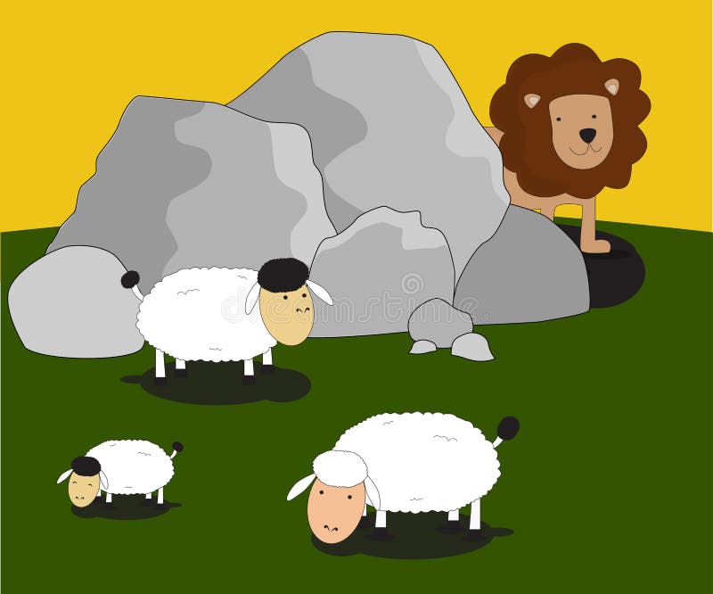 Lion And Lamb Clipart