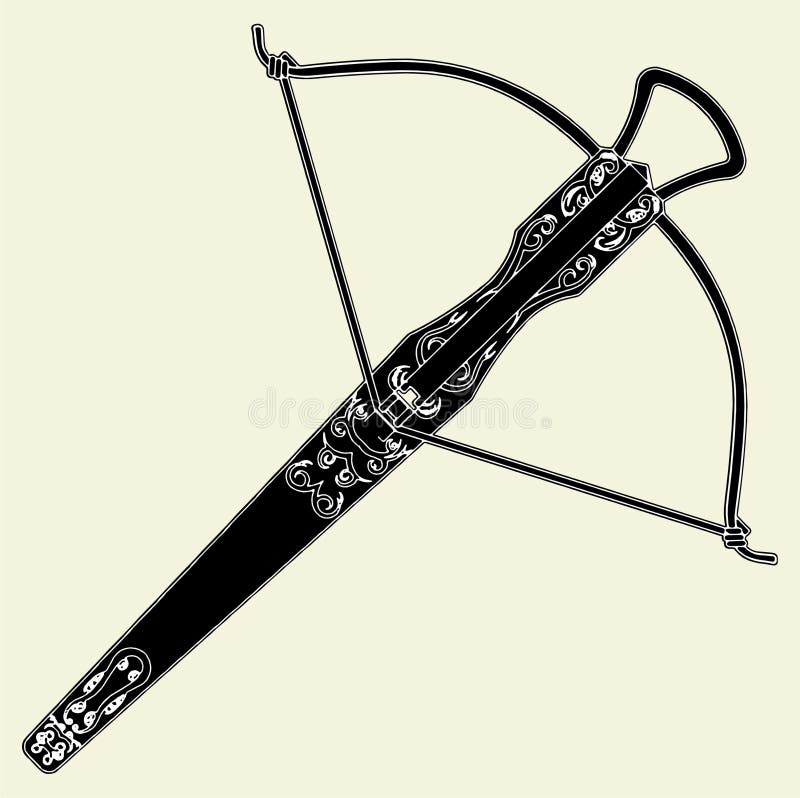 Vector Antiguo 01 De La Ballesta Ilustración del Vector - Ilustración ...