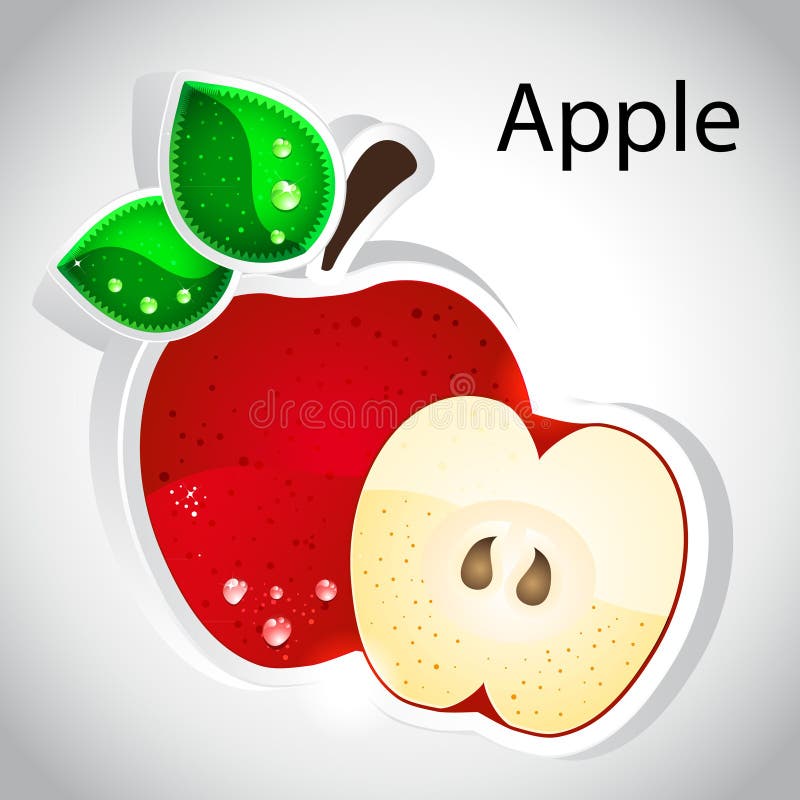 Vectorapple-Boom vector illustratie. Illustration of illustratie ...