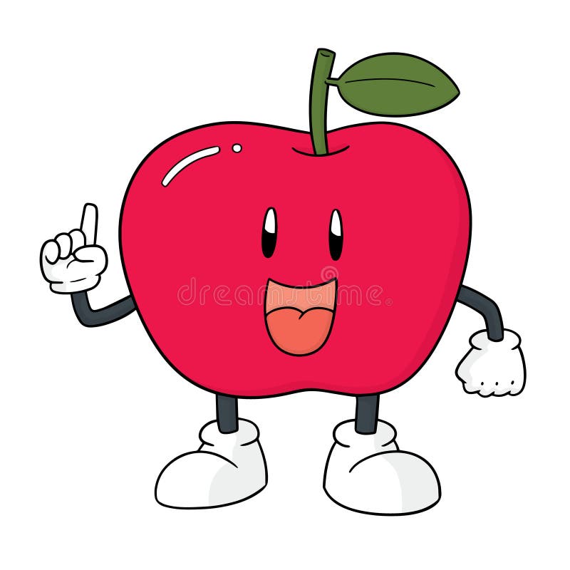 Vector of apple cartoon stock vector. Illustration of collection ...