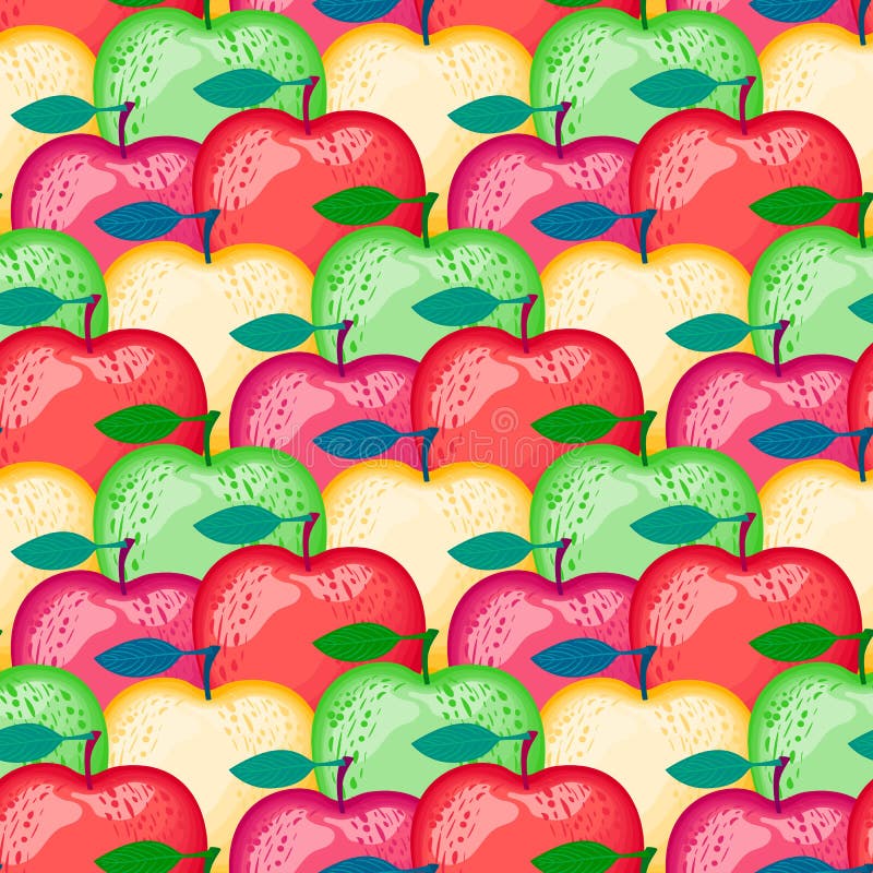 Vector Apple Green Checkered Abstract. Seamless Pattern Tile Isolated ...