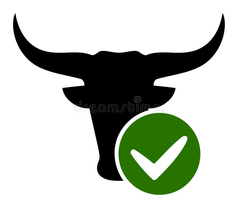 Vector Approved Beef Flat Icon Symbol Stock Vector - Illustration of ...