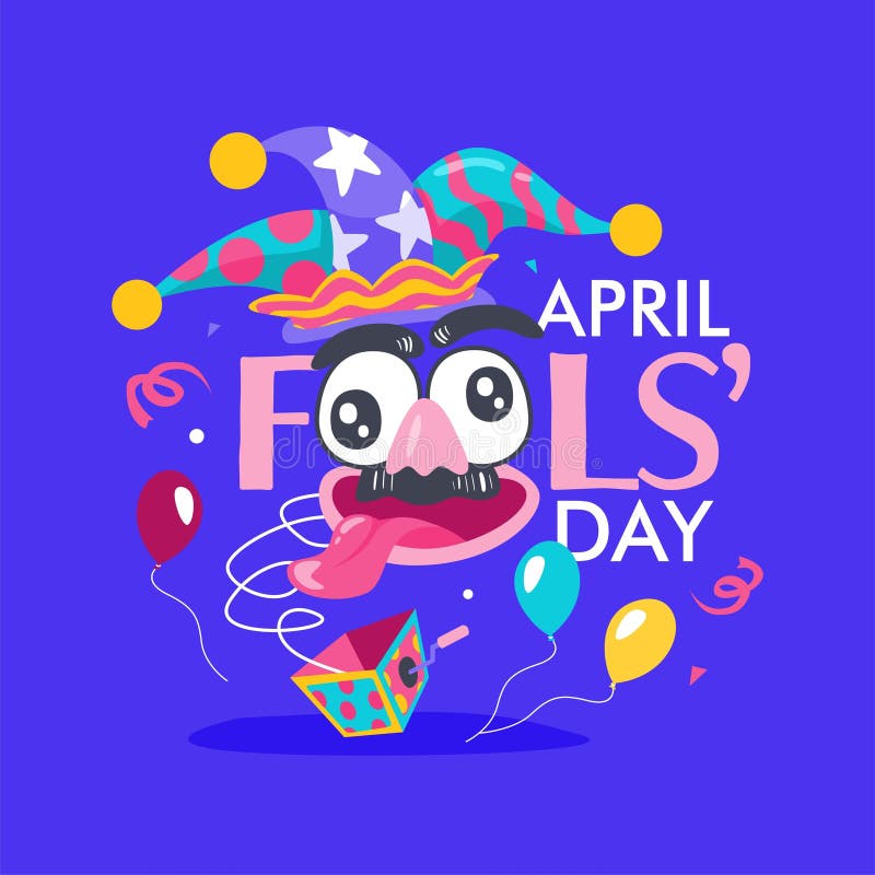 Vector April Fools Day Poster Template Stock Vector - Illustration of ...