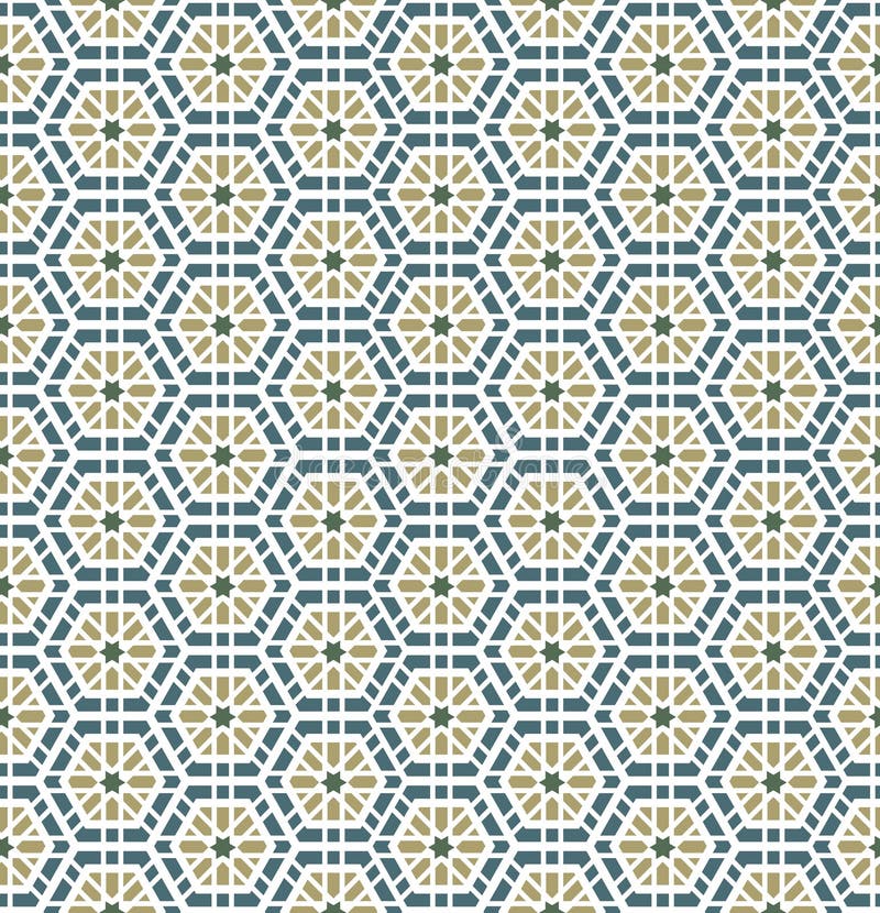 Arabic Seamless Pattern Background Stock Vector - Illustration of ...