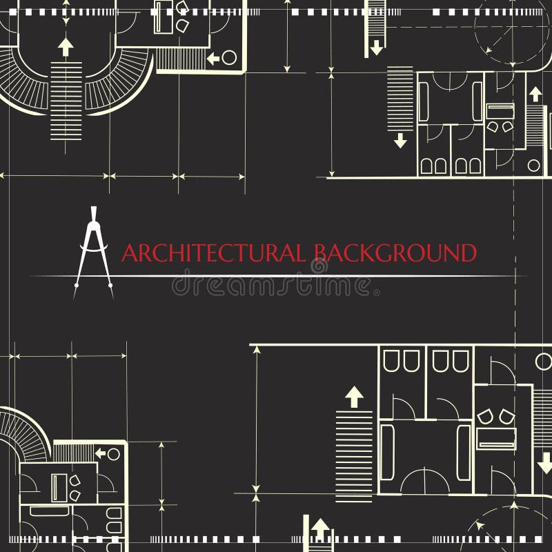 Vector Architectural Background Stock Vector - Illustration of floor ...