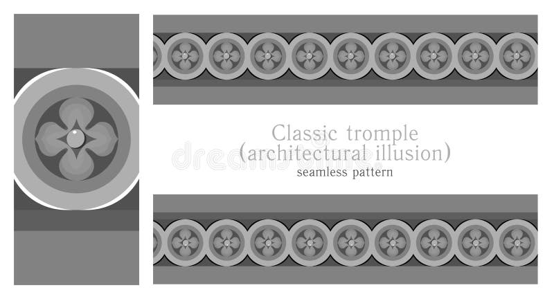 Vector Architectural Seamless Border in Classic Style Stock Vector ...