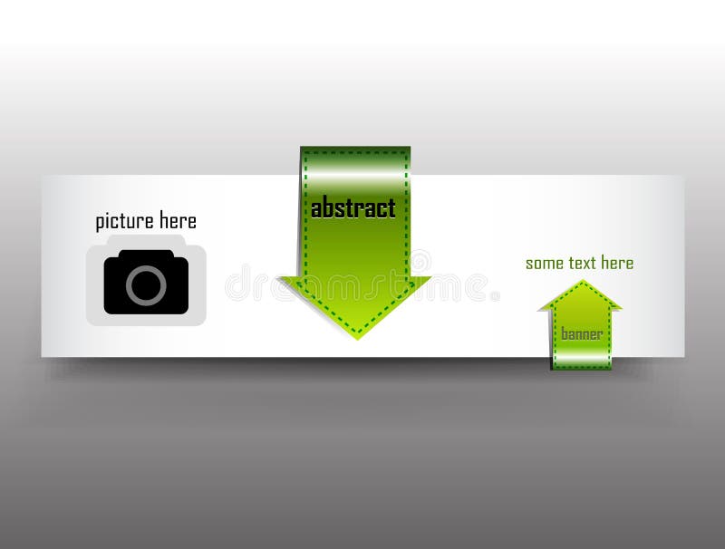 Vector arrow banner stock illustration. Illustration of browse - 28269281