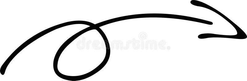 Vector Arrow Knot Indicating Right Side Stock Vector - Illustration of ...