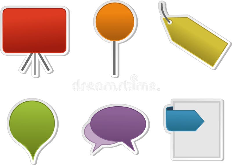 Arrow label stock vector. Illustration of speech, board - 29523893