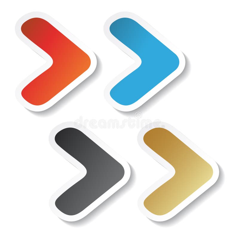 Vector arrow stickers stock vector. Illustration of click - 15790234