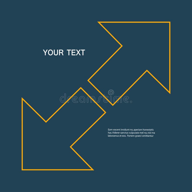 Vector Arrow. Two Abstract Symbol Stock Vector - Illustration of sign ...