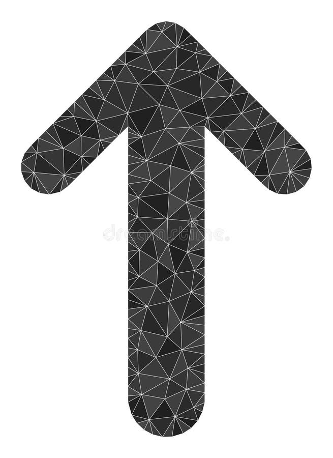 Vector Arrow Up Triangle Filled Icon Stock Vector - Illustration of ...