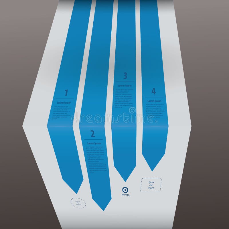 Vector Arrows with Space for Your Content. Arrows in Perspective Stock ...