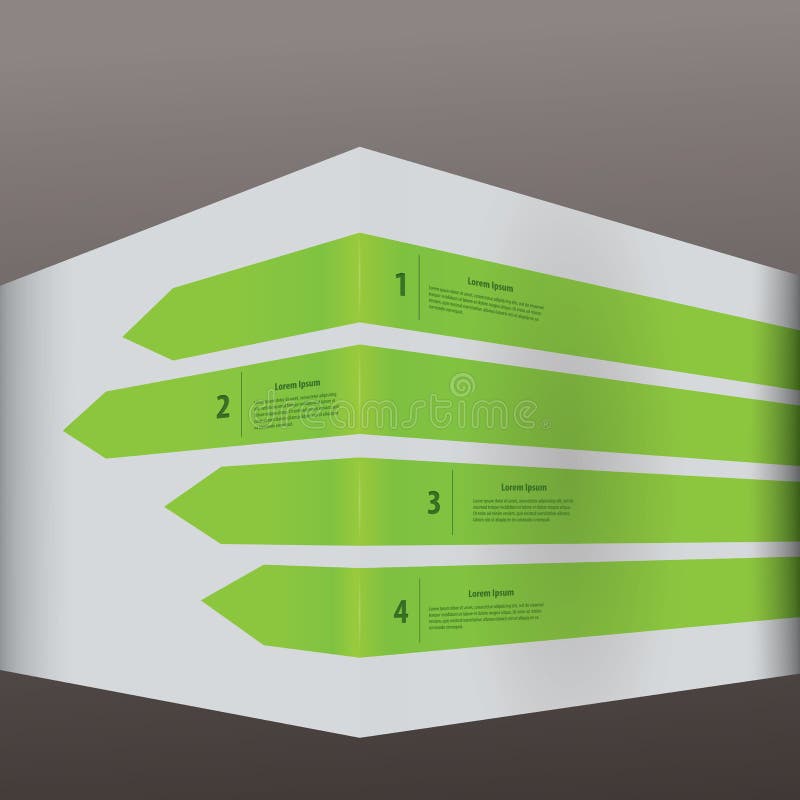 Vector Arrows with Space for Your Content. Arrows in Perspective Stock ...