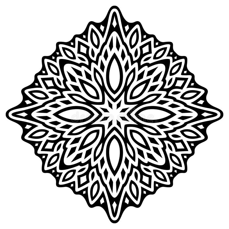 Vector Art with Abstract Black Single Pattern Stock Vector ...