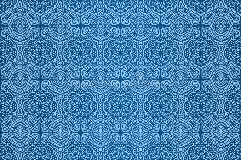 Vector Art with Abstract Blue Seamless Pattern Stock Vector ...