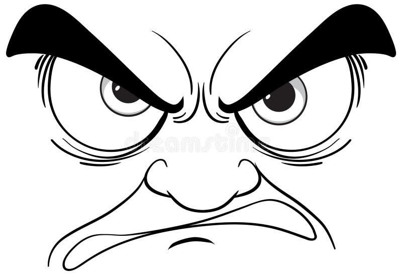 An angry face stock vector. Illustration of vector, expression - 319487736