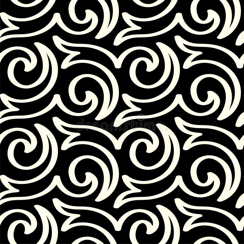 Seamless Pattern of Geometric Continuous Line Stock Vector ...