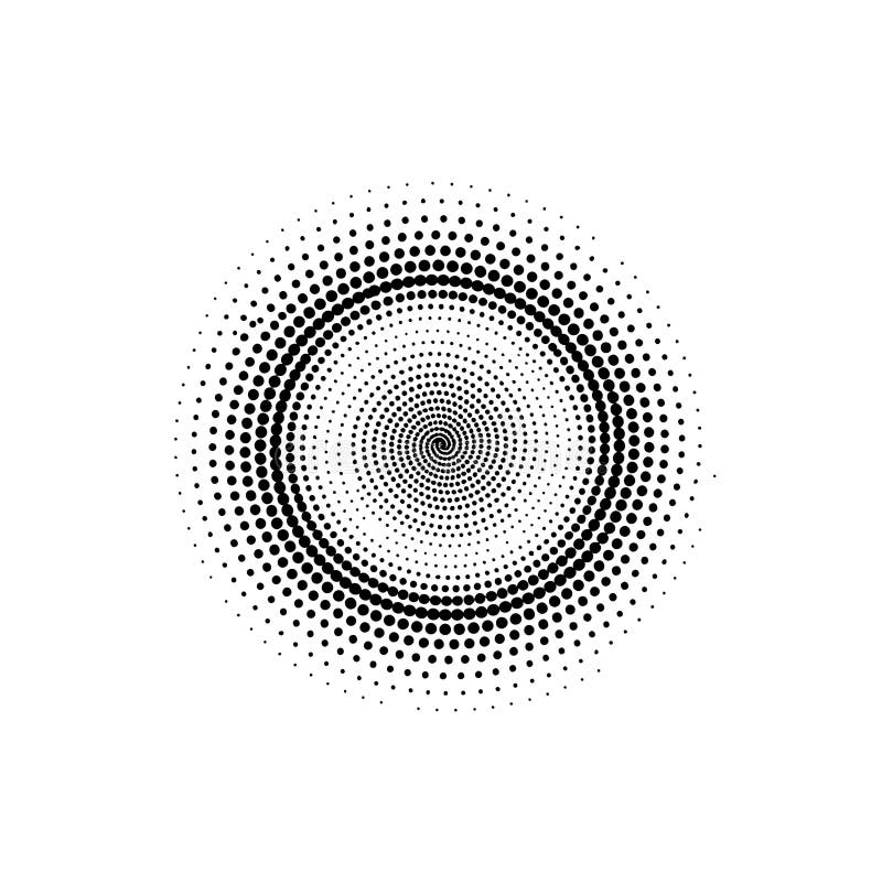 Halftone Hypnotic Dots Stock Illustrations – 220 Halftone Hypnotic Dots ...