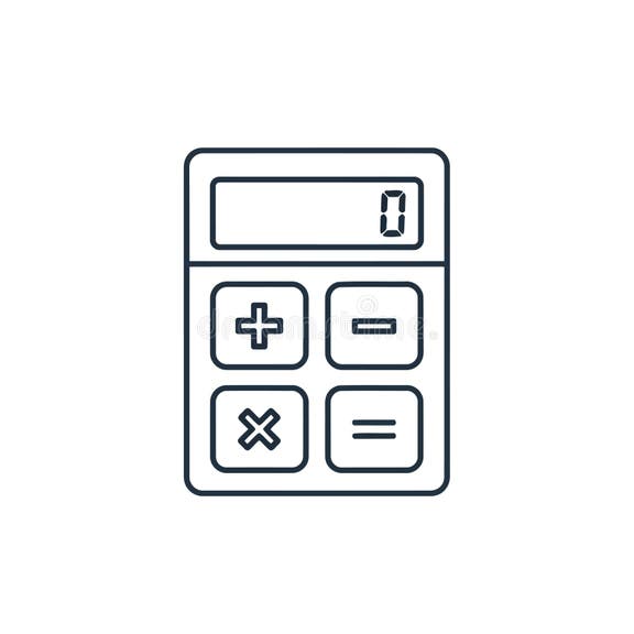 Vector Art of Calculator with Basic Operations is a Simple ...