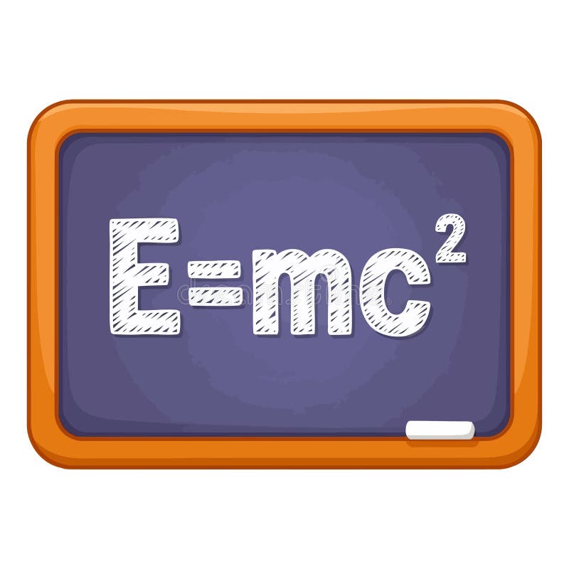 Vector Art of a Chalkboard with the Equation Emc, Representing ...