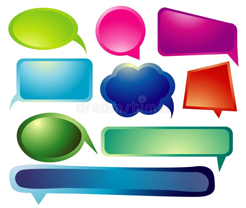 Vector Art of Chat with Colorful Stock Illustration - Illustration of ...