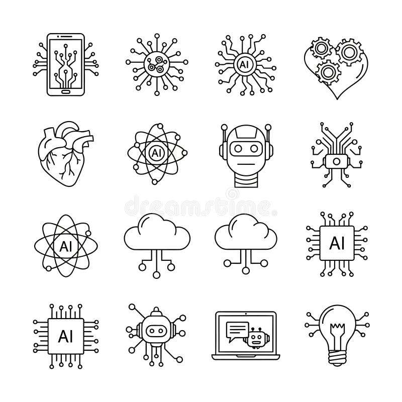 Icons Representing Machine Learning Stock Illustrations – 3,445 Icons Representing Machine ...