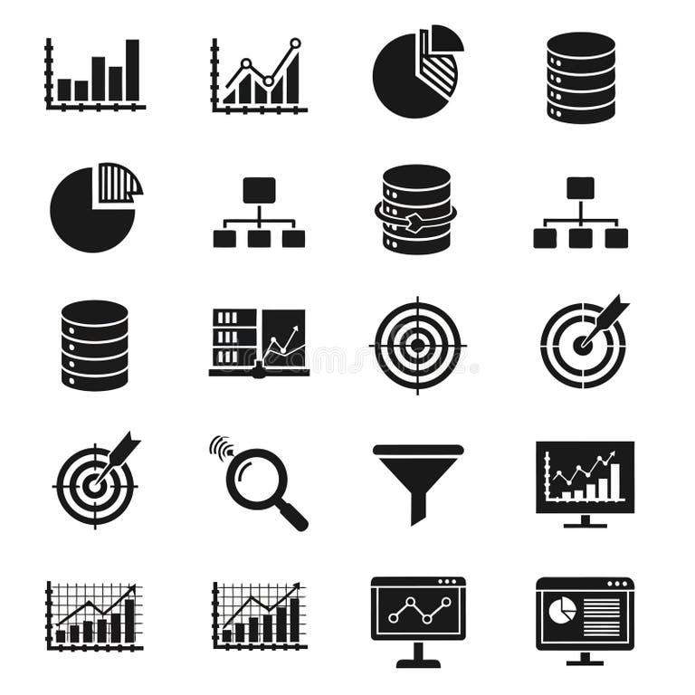 Vector Art of Collection of Various Data Analysis and Visualization ...